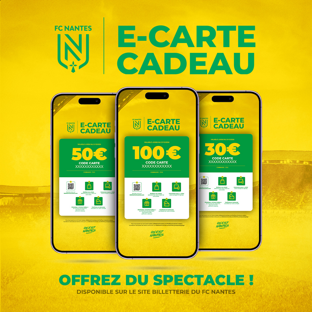 CARTE CADEAU - GRAND PUBLIC | FC Nantes